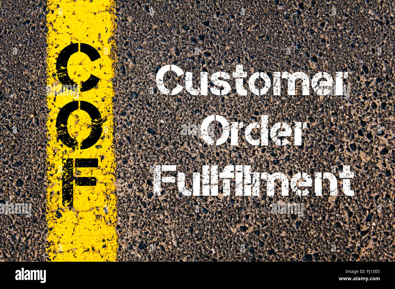 Concept image of Business Acronym COF Customer Order Fullfilment ...