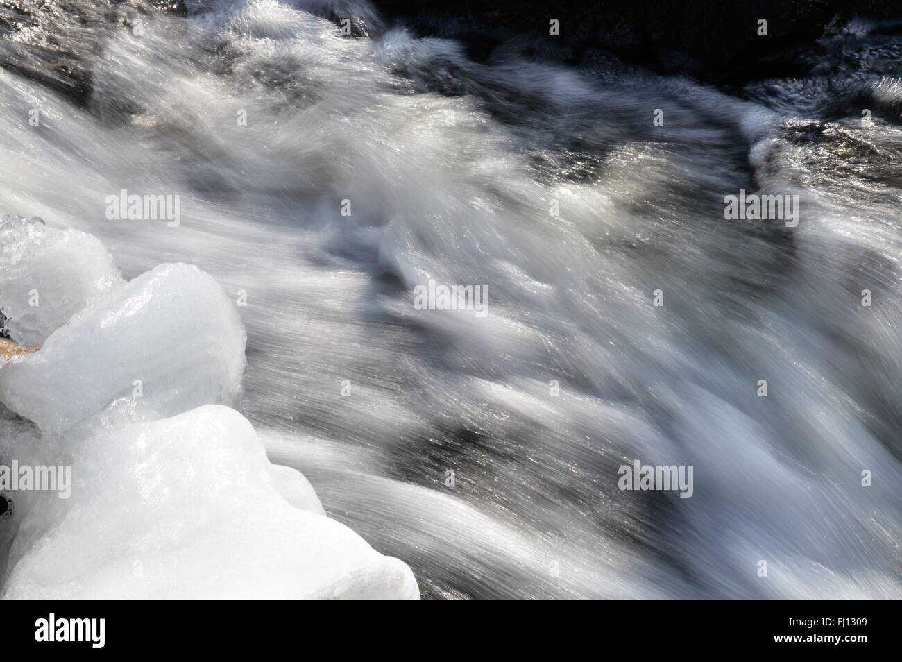 Waterfall During Winter Stock Photo - Alamy