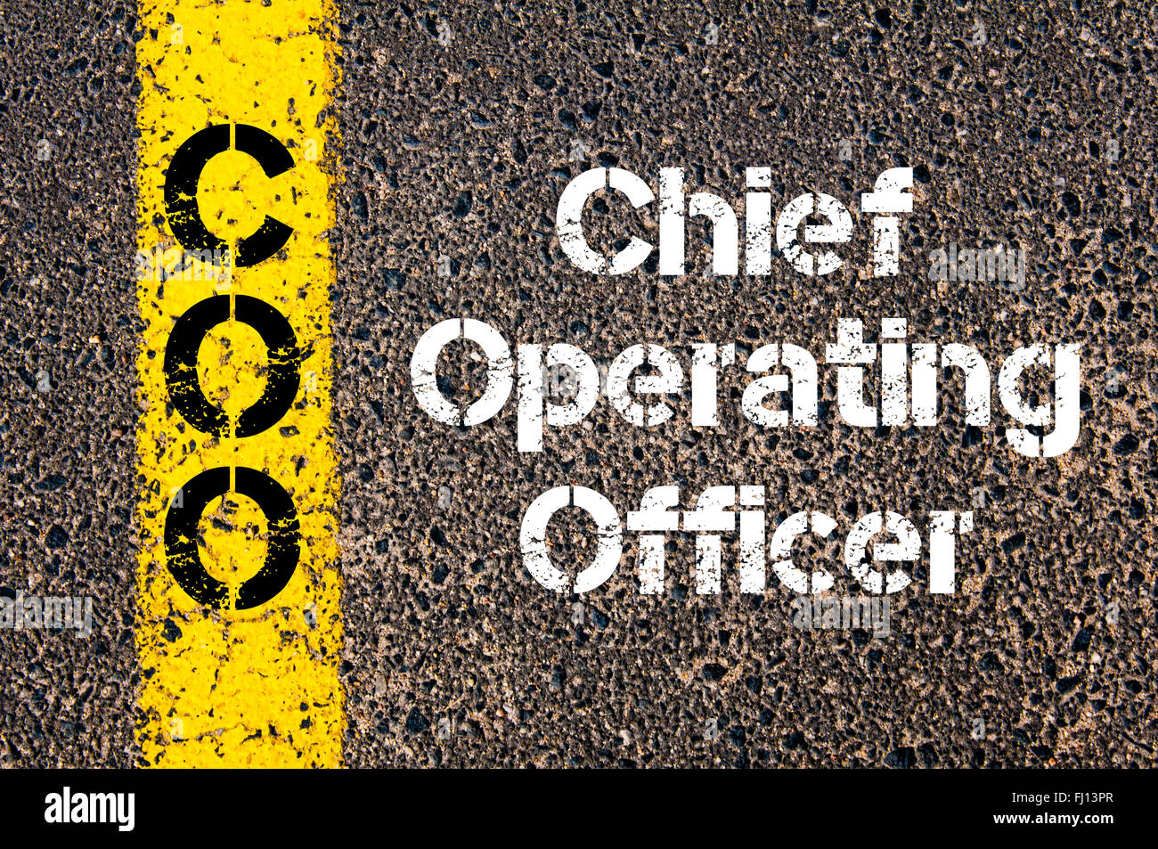 Concept image of Business Acronym COO Chief Operating Officer written ...