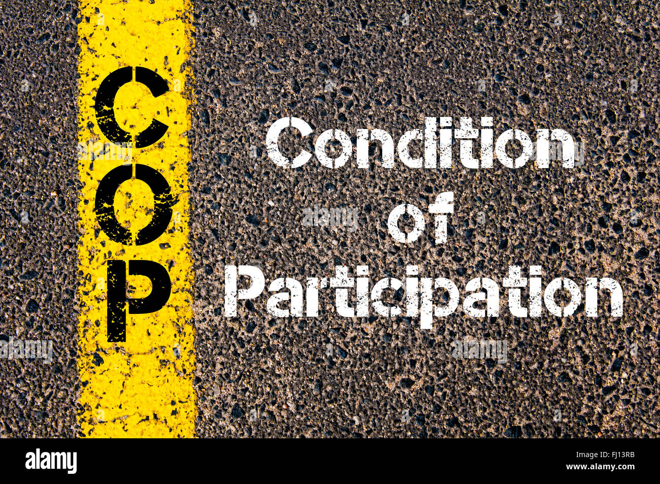 Concept image of Business Acronym CoP Condition of Participation ...