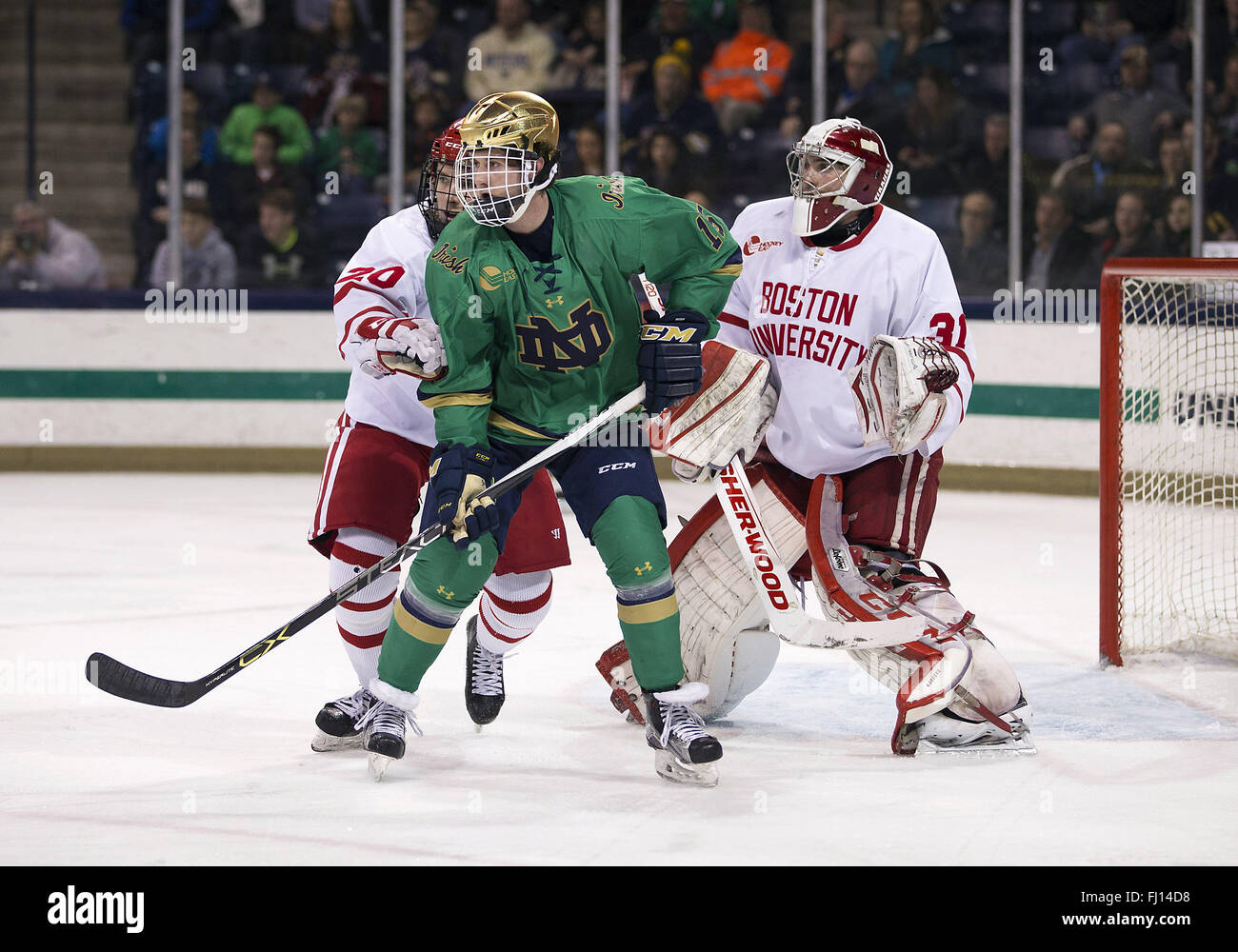 South Bend, Indiana, USA. 27th Feb, 2016. Notre Dame center Andrew ...