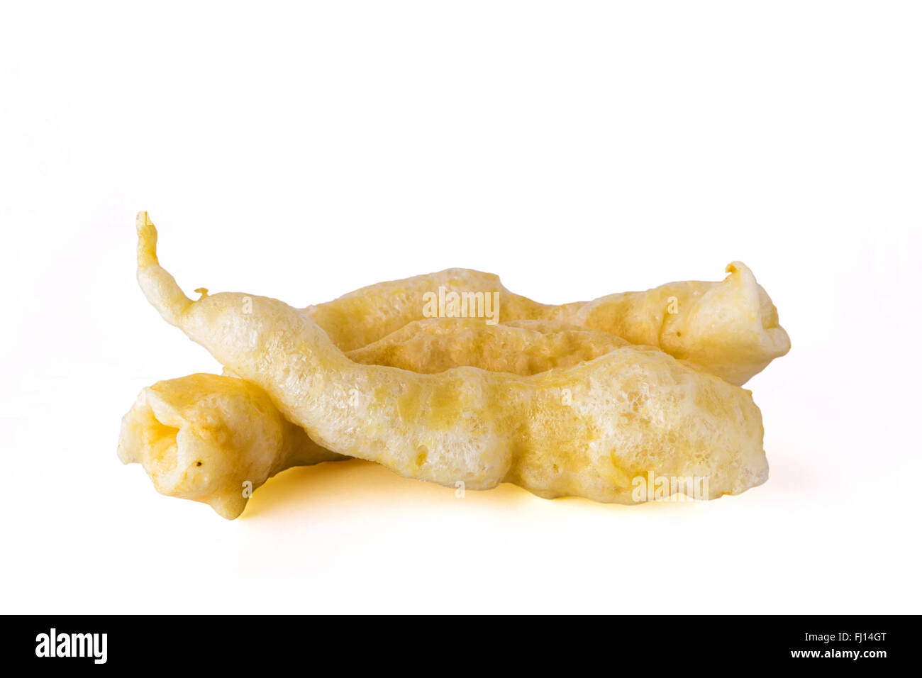 dried fish maw for cooking on White background Stock Photo - Alamy