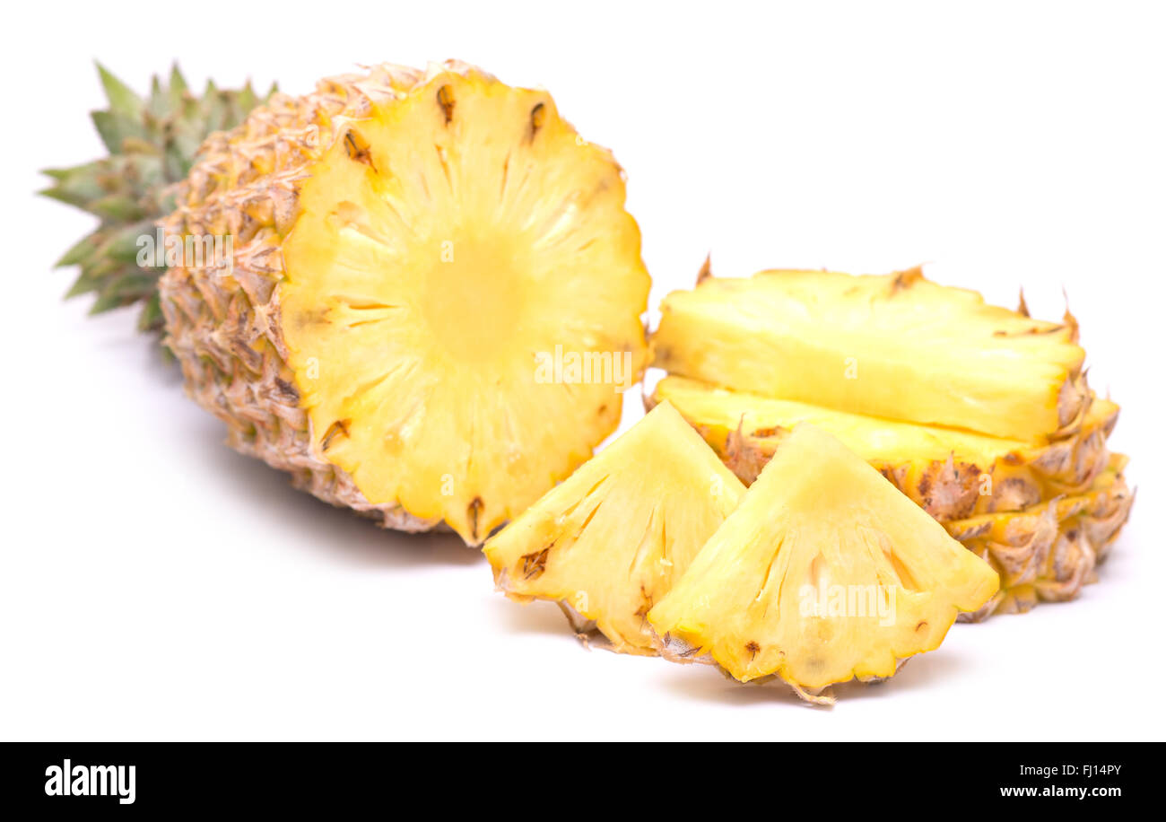 Pineapple chunks on white hi-res stock photography and images - Alamy