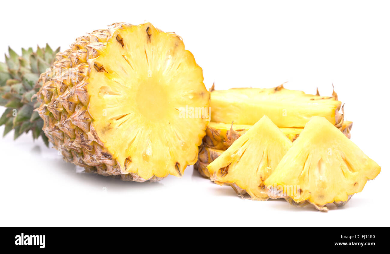 Pineapple chunks on white hi-res stock photography and images - Alamy