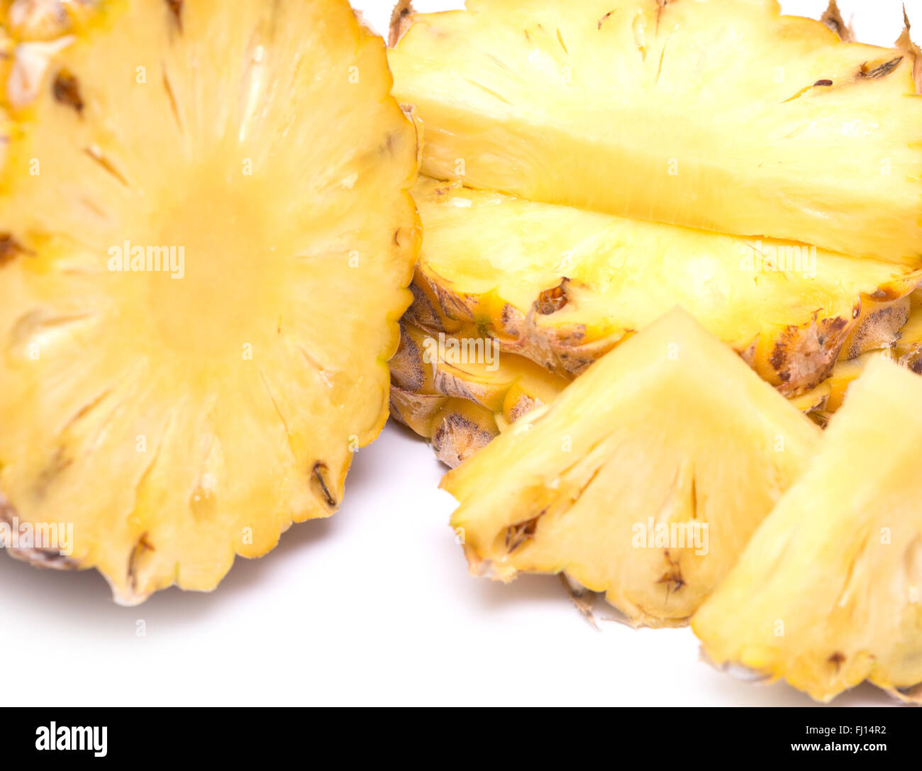 ripe pineapple isolated on white background Stock Photo - Alamy