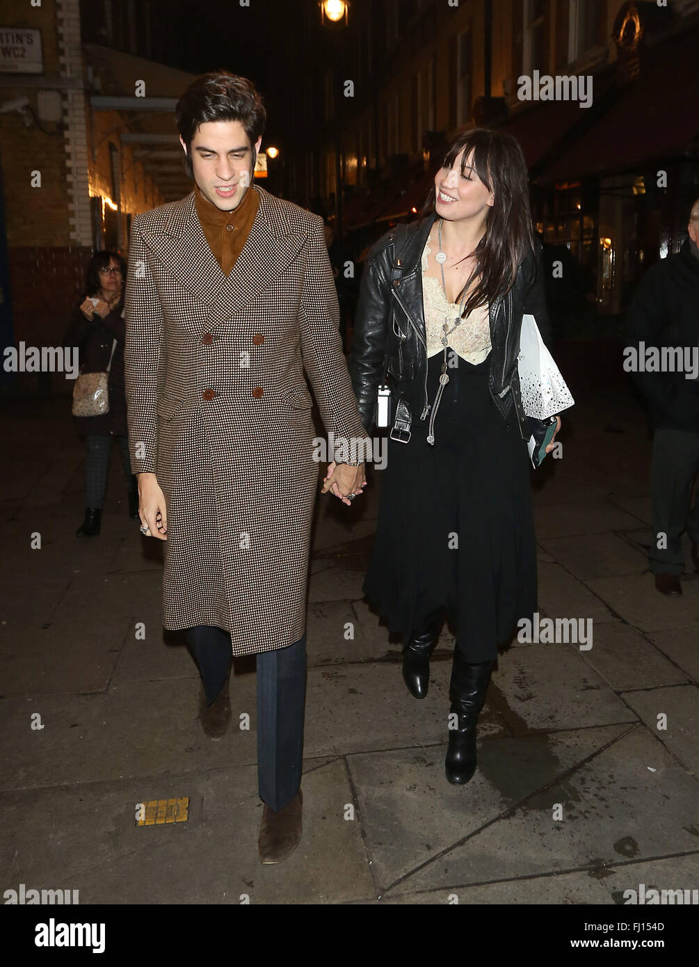 Daisy Lowe and her new boyfriend Tom Cohen seen stepping out for dinner ...