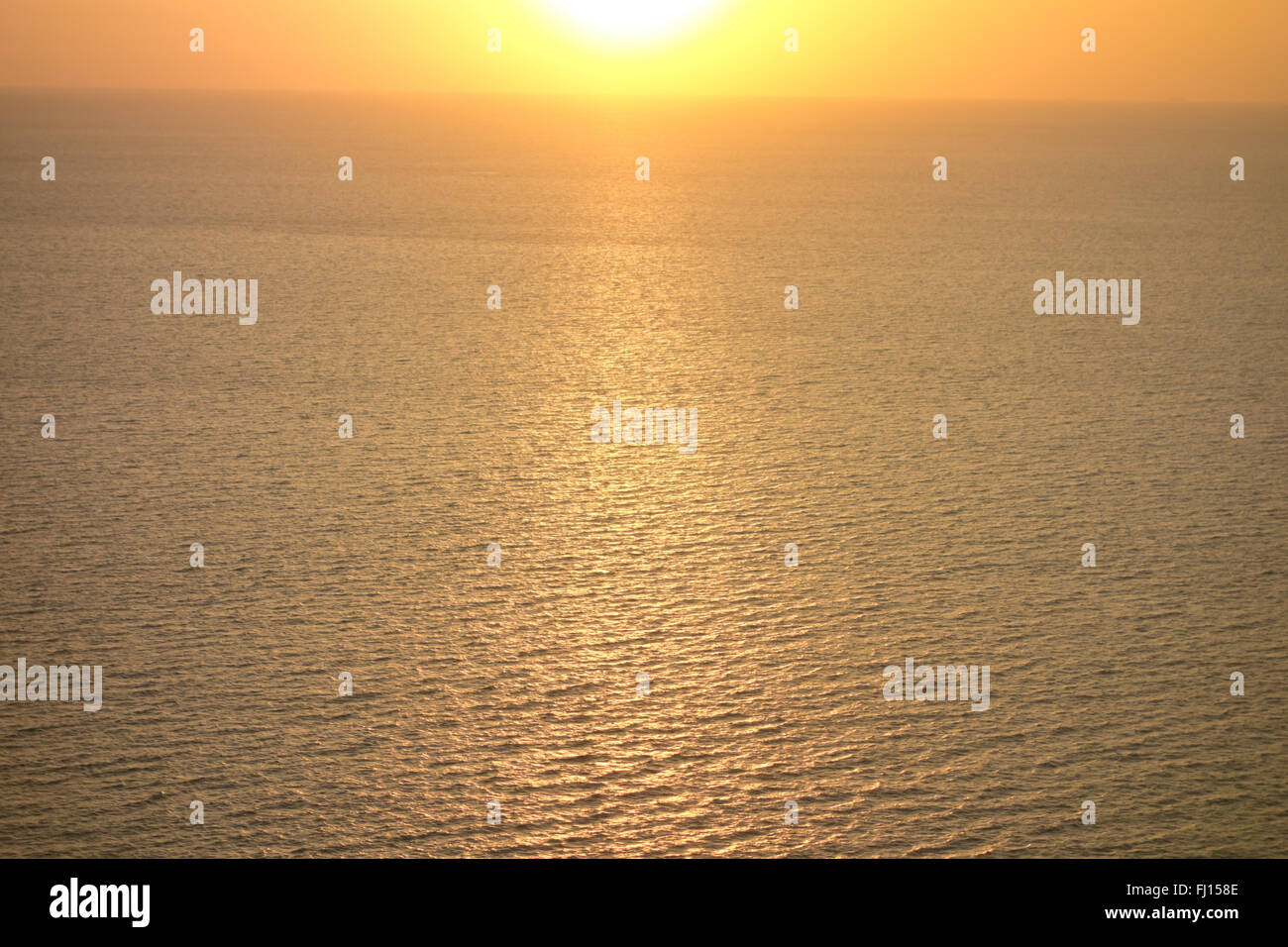 beautiful golden sunset over sea Stock Photo - Alamy