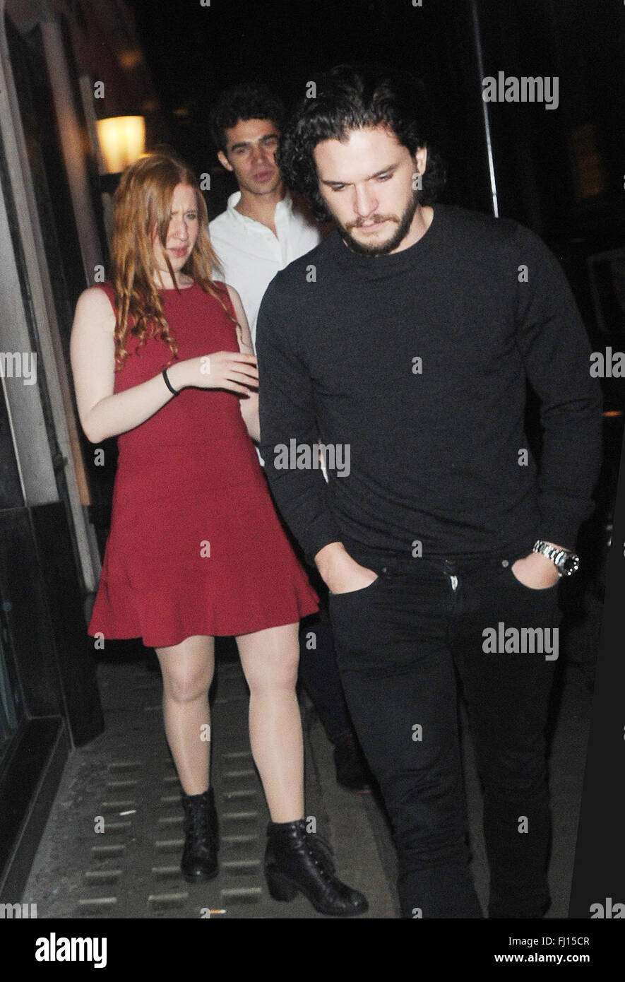 Kit Harington seen out and about in London at dinner with friends at ...