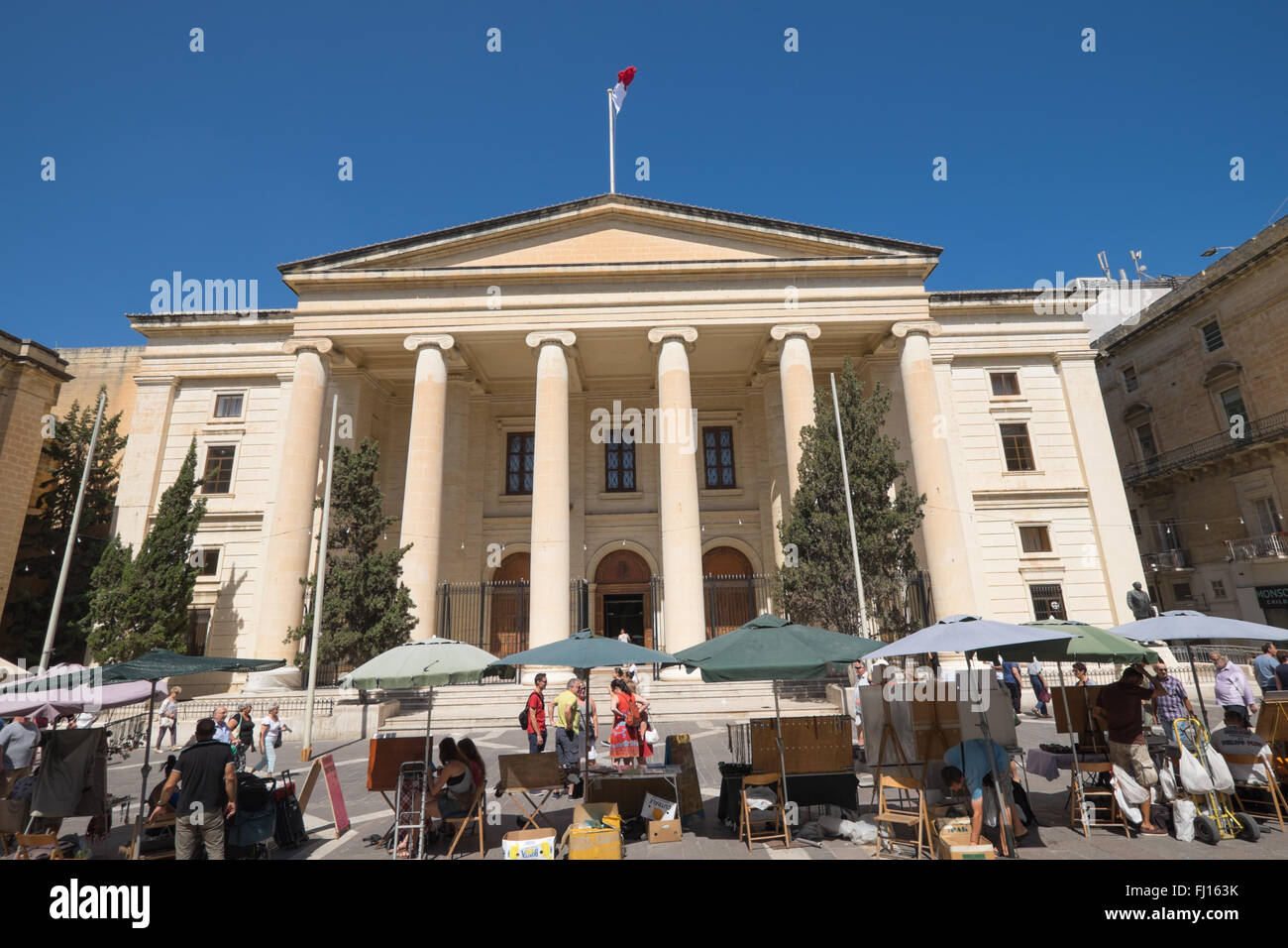 Law Courts in Valletta,Malta Stock Photo - Alamy