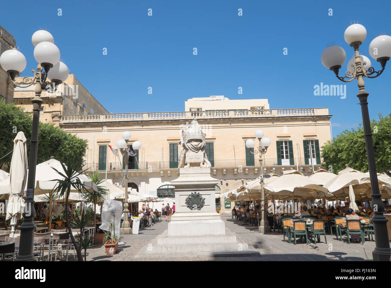 Republic square valletta malta hi-res stock photography and images - Alamy