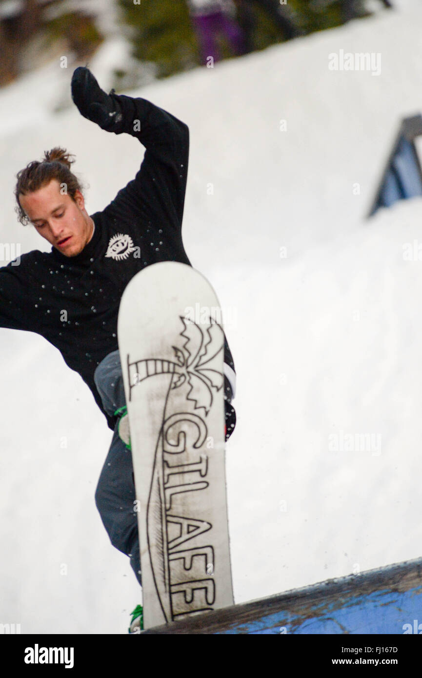 Incline Village, Nevada, US. 26th Feb, 2016. Matt Schaffer participates ...