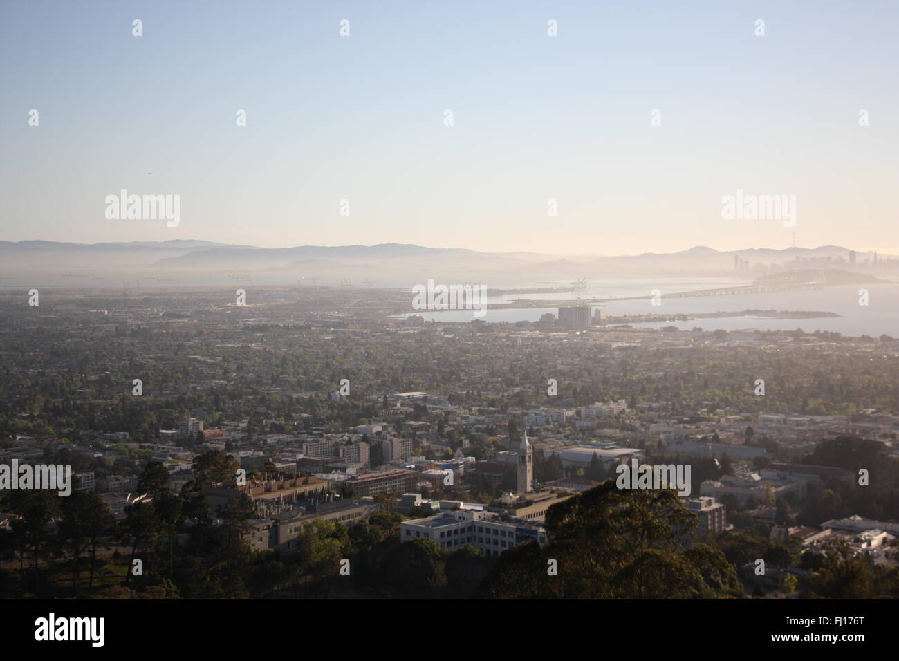 Sunset overlooking UC Berkeley in Berkeley, California Stock Photo - Alamy