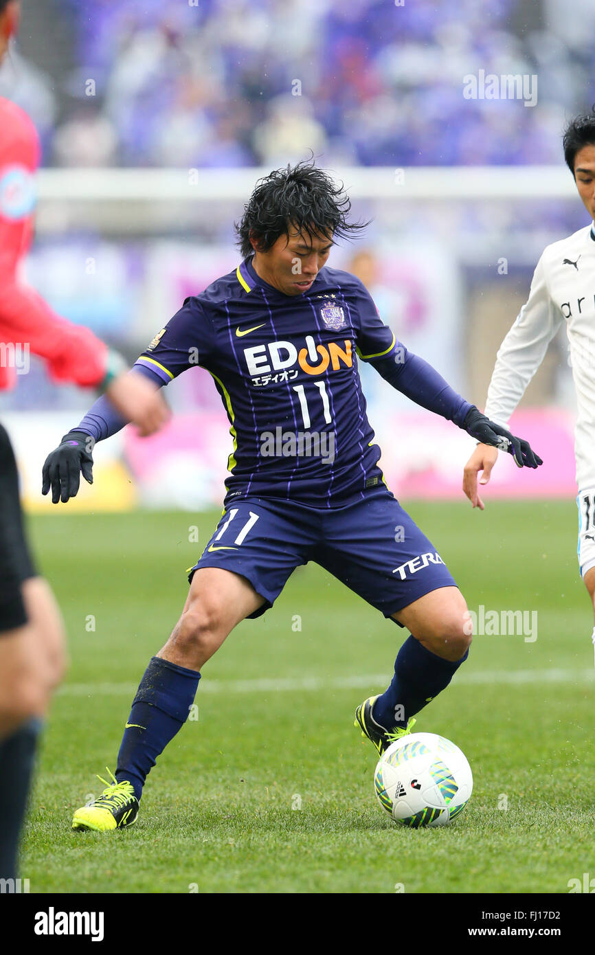 EDION Stadium Hiroshima, Hiroshima, Japan. 27th Feb, 2016. Hisato Sato ...