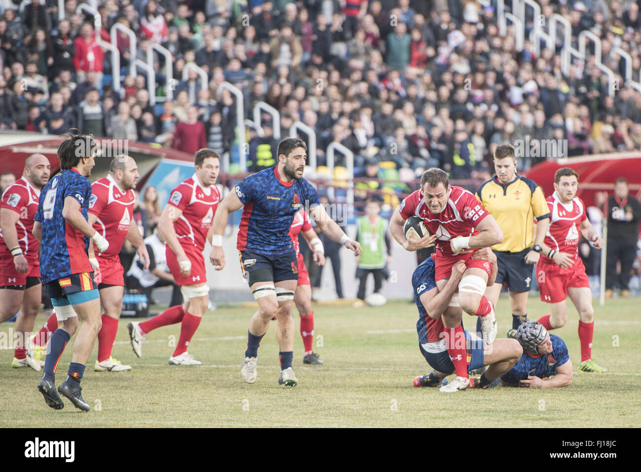 Tbilisi, Georgia. 27th February, 2016. Georgia competes during the ...