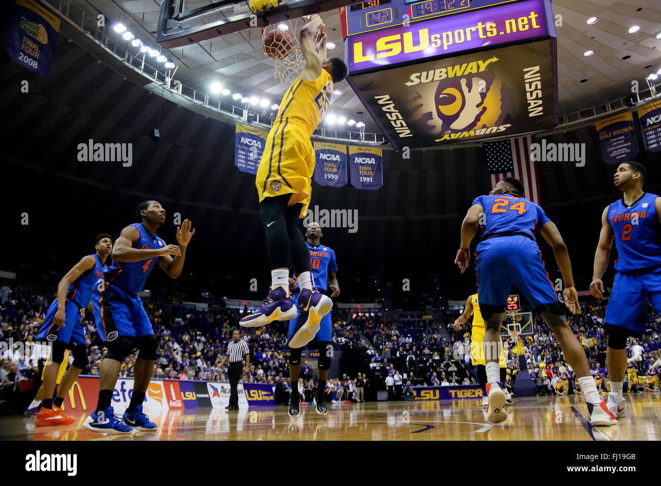 Baton Rouge, LA, USA. 27th Feb, 2016. LSU Tigers forward Ben Simmons ...