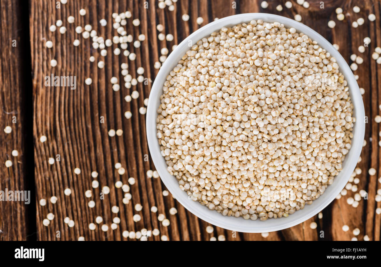 Small portion of uncooked Quinoa (close-up shot Stock Photo - Alamy
