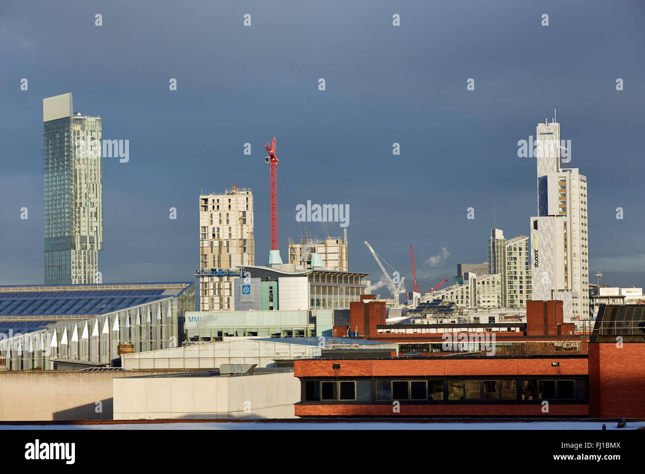Manchester skyline view Stock Photo - Alamy