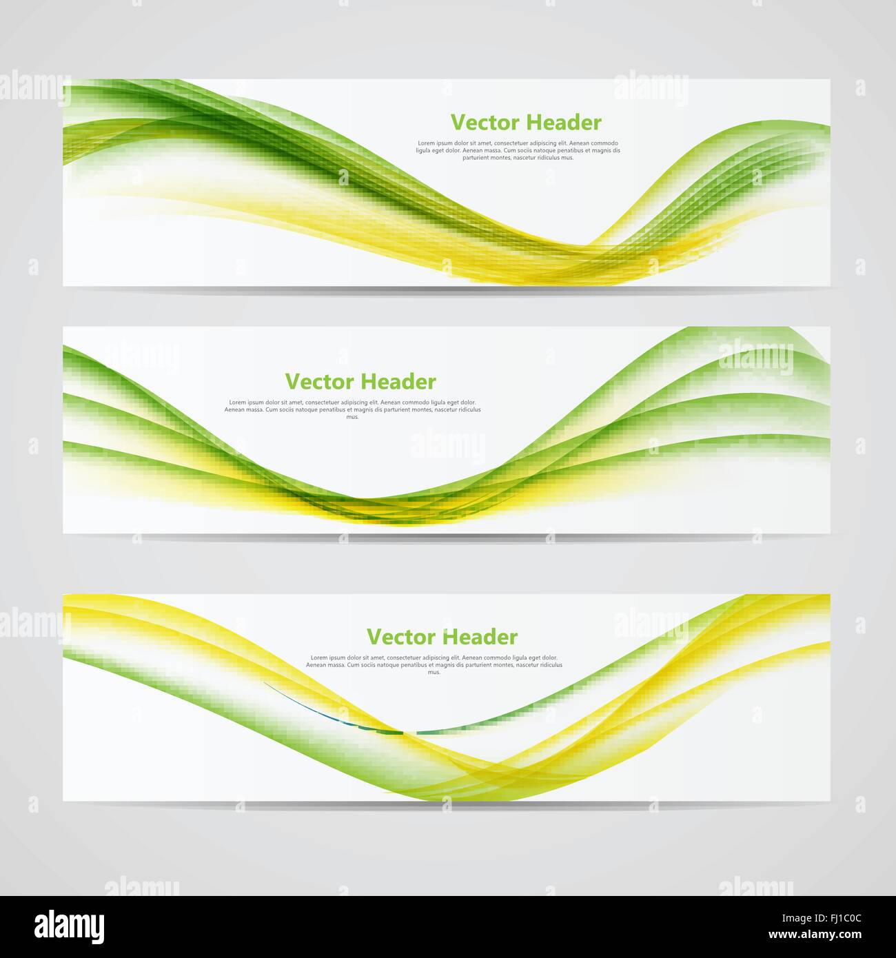 Abstract Colored Wave Header Background. Vector Illustration Stock ...