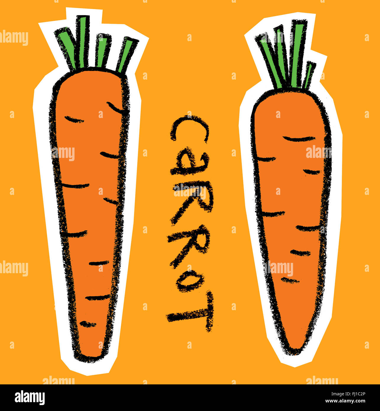 Stylized carrot hi-res stock photography and images - Alamy