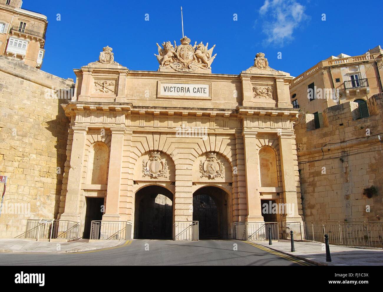 Victoria gate in Valletta Stock Photo - Alamy