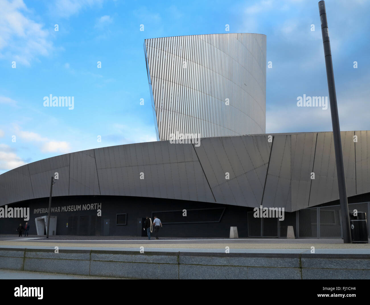 Architecture of the Imperial War Museum North, Manchester Stock Photo ...