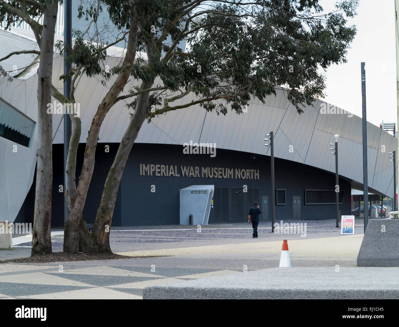 Architecture of the Imperial War Museum North, Manchester Stock Photo ...