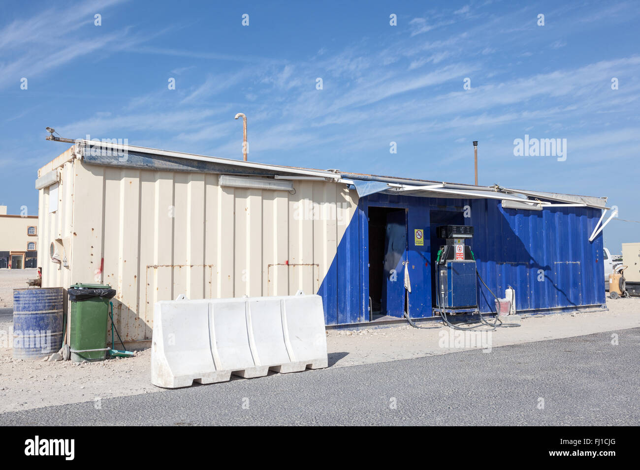 Temporary gas station Stock Photo - Alamy
