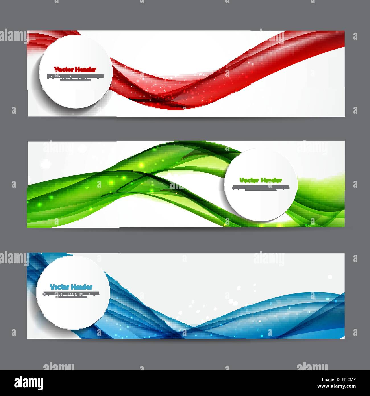 Abstract Colored Wave Header Background. Vector Illustration Stock ...