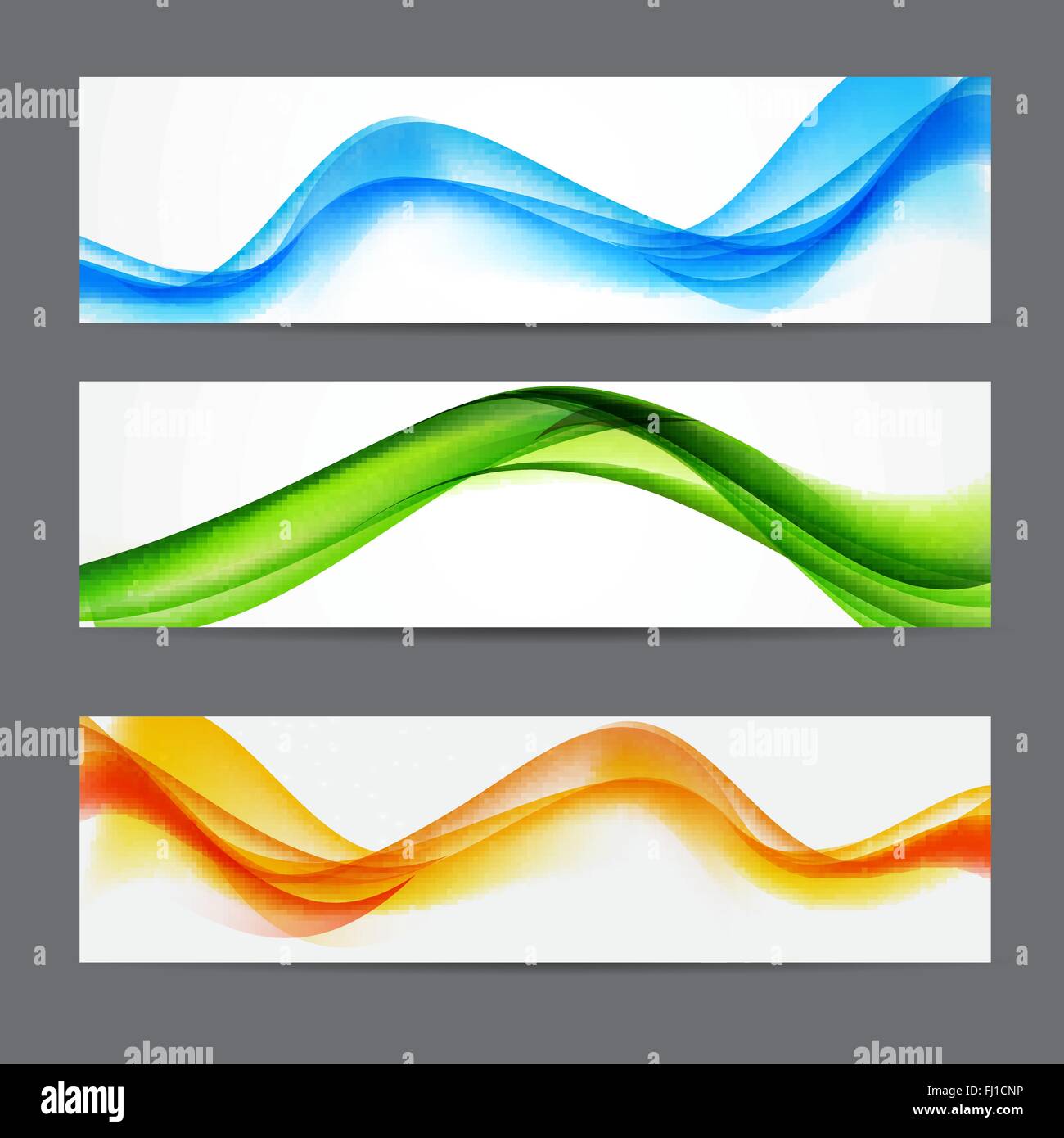 Abstract Colored Wave Header Background. Vector Illustration Stock ...