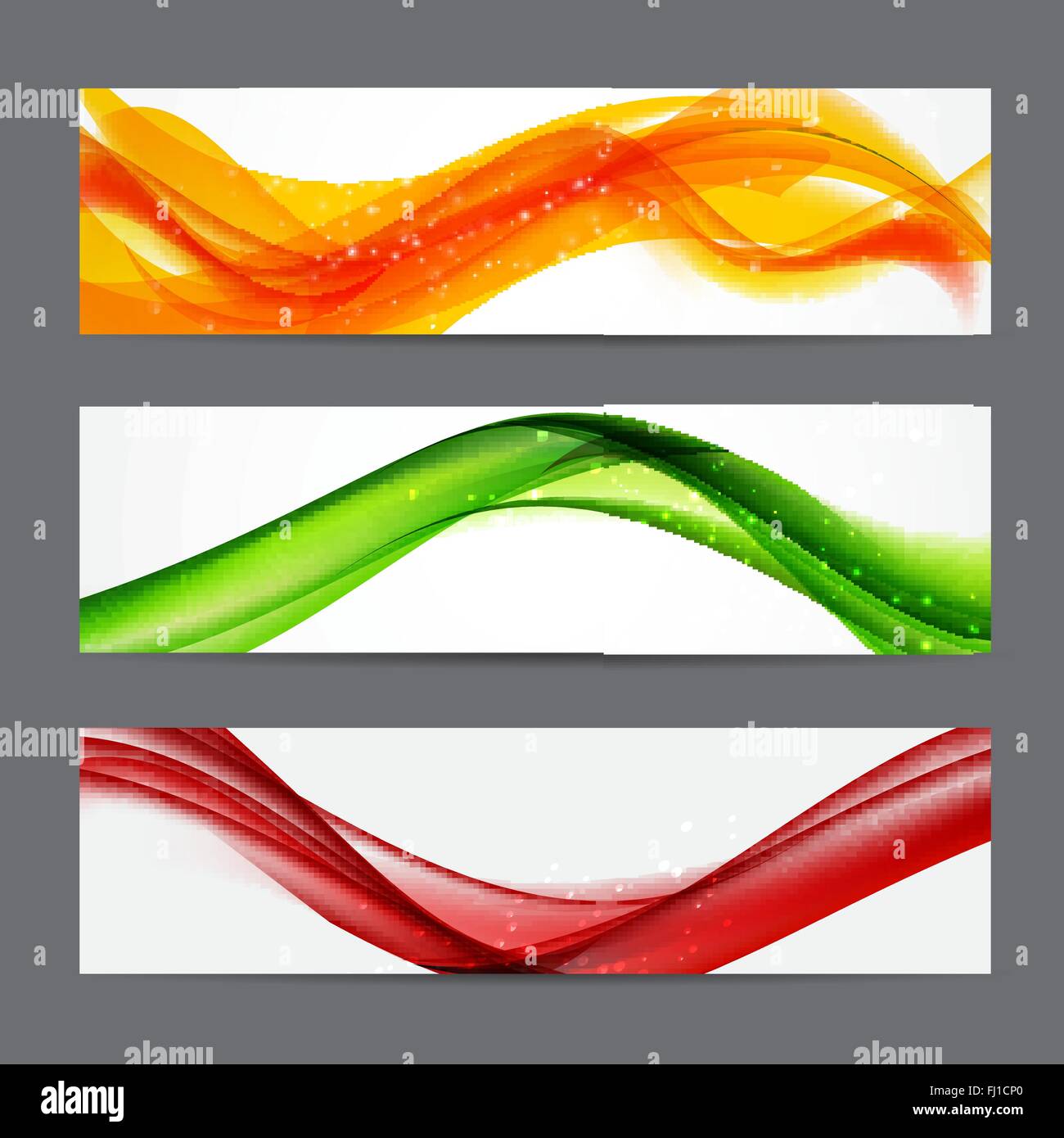 Abstract Colored Wave Header Background. Vector Illustration Stock ...