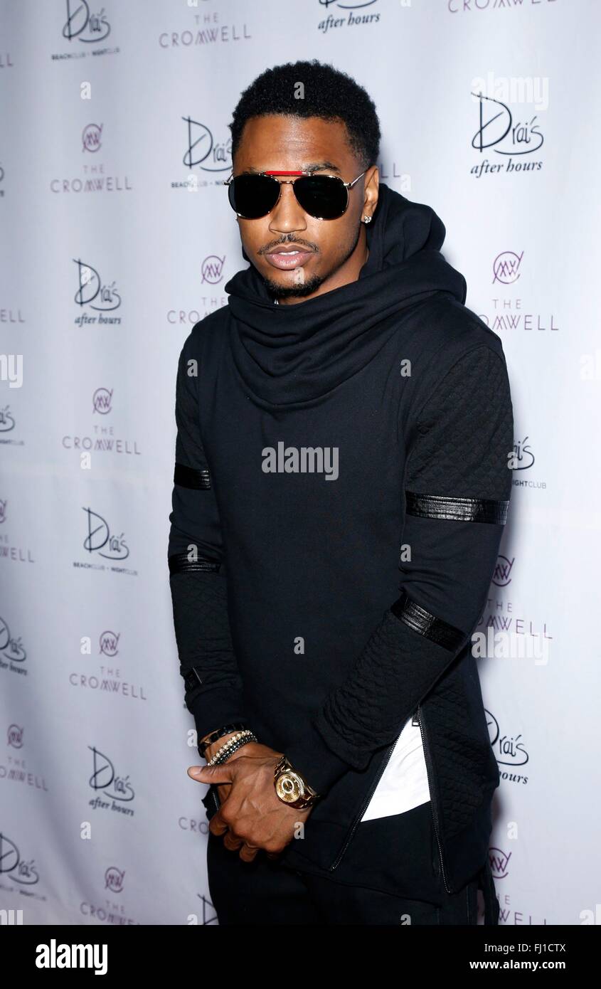 Las Vegas, NV, USA. 27th Feb, 2016. Trey Songz in attendance for Trey ...