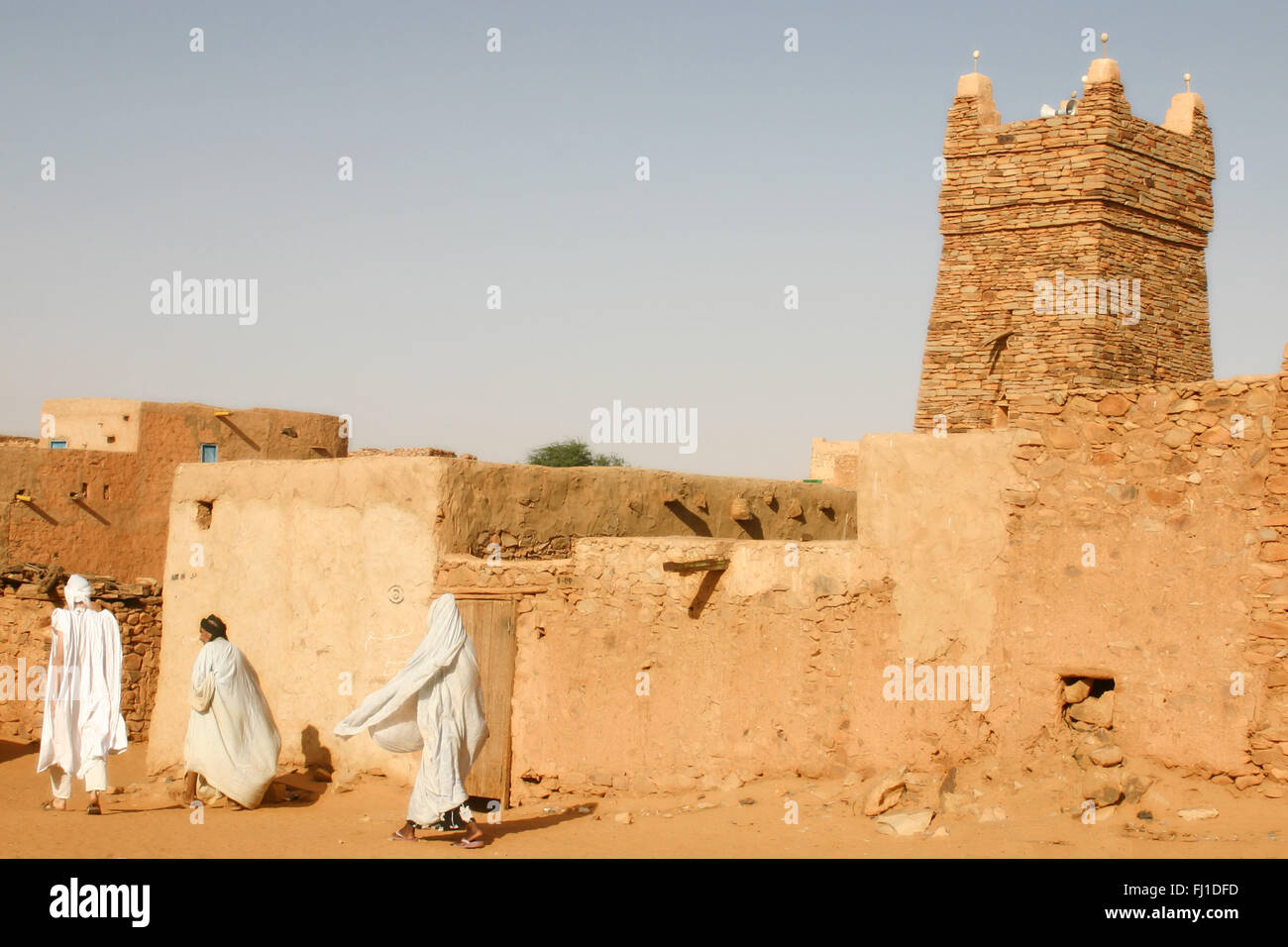 Chinguetti : mosque in the old city ,Sahara , Mauritania - UNESCO World ...