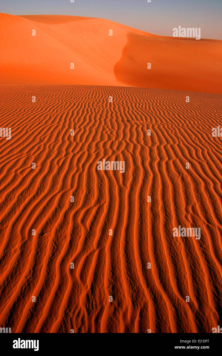 Chinguetti : landscape of golden Sahara sands near the desert city ...