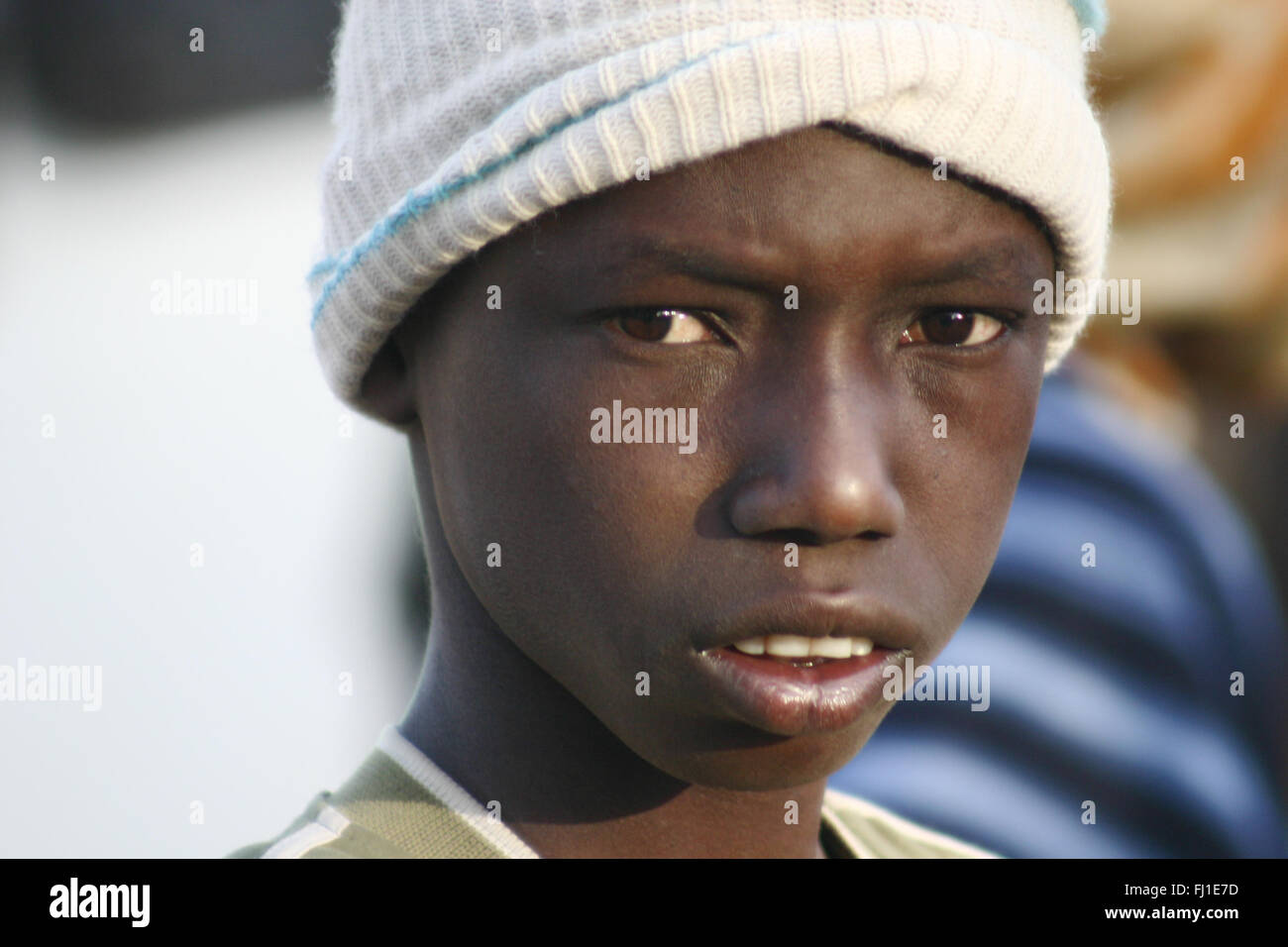 Mali portrait of malian child in Djenné Stock Photo - Alamy