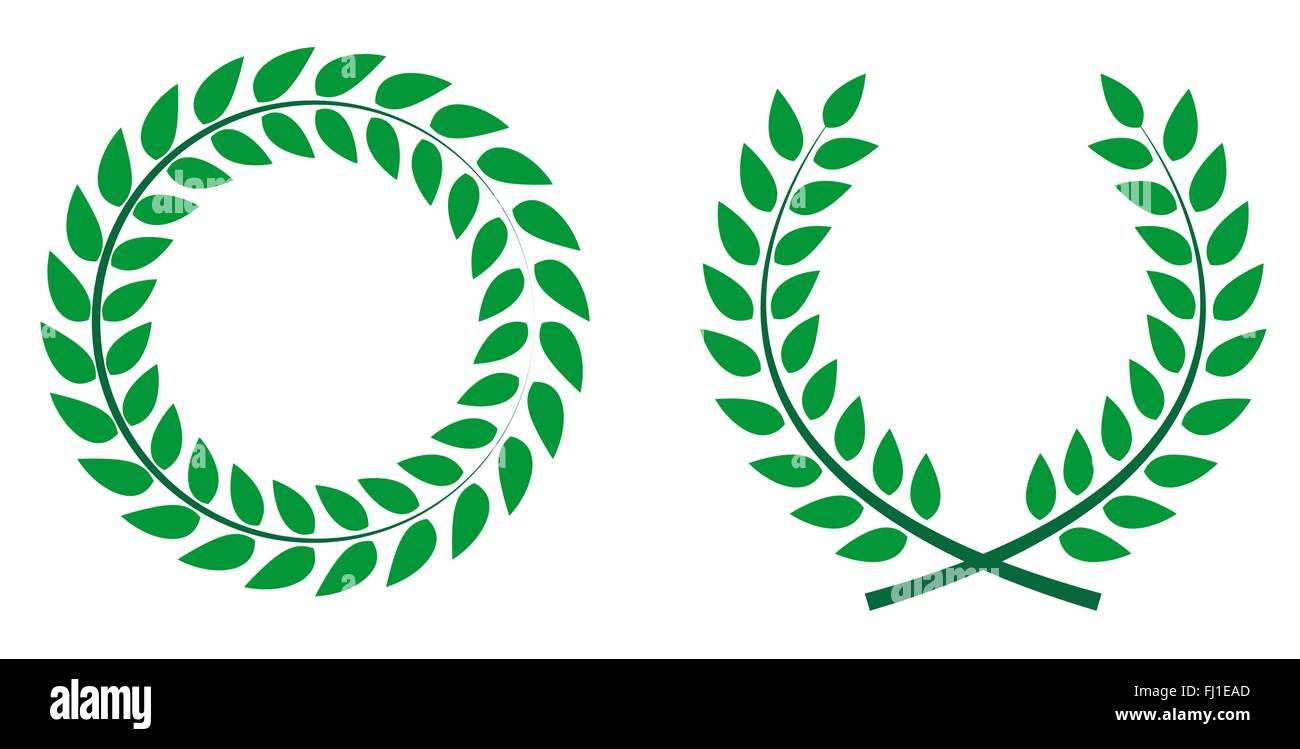 Award Laurel Wreath. Winner Leaf label, Symbol of Victory. Vect Stock ...