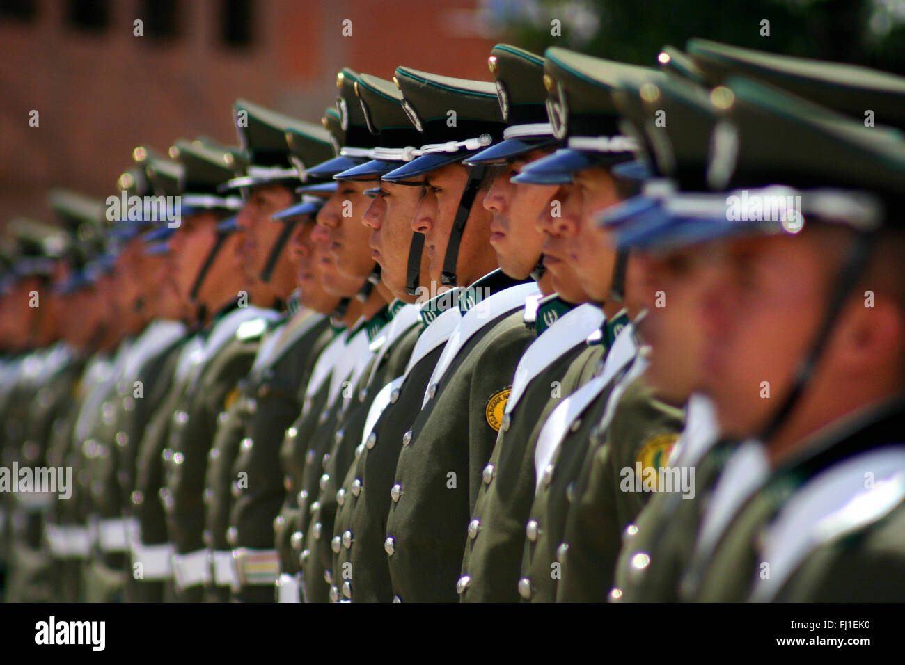 Bolivian police in uniform hi-res stock photography and images - Alamy