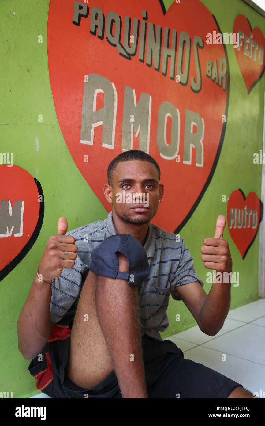 Man living in Favela de Rocinha, Rio de Janeiro, Brazil Stock Photo - Alamy