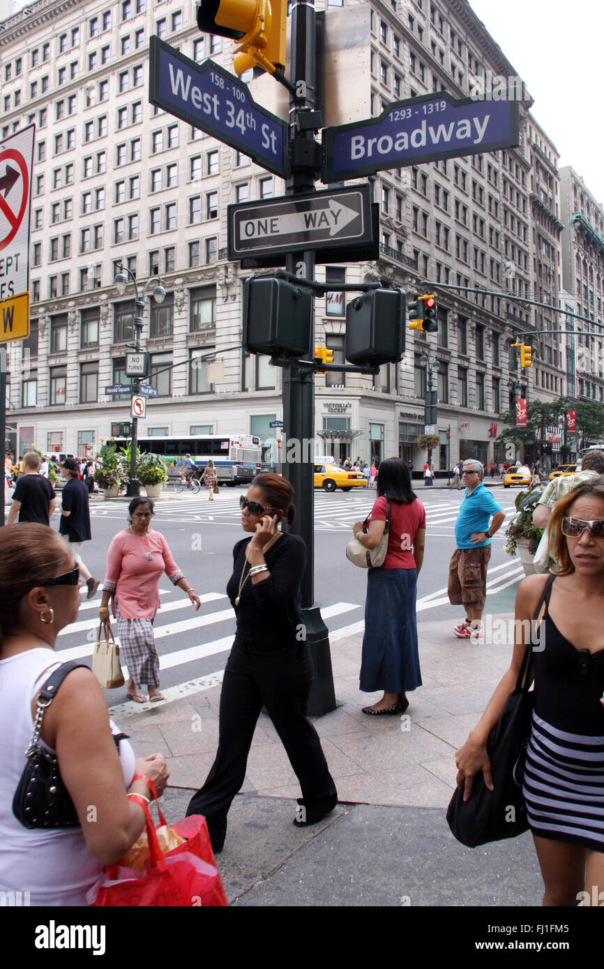 Manhattan , New York City , architecture, people and daily life Stock ...