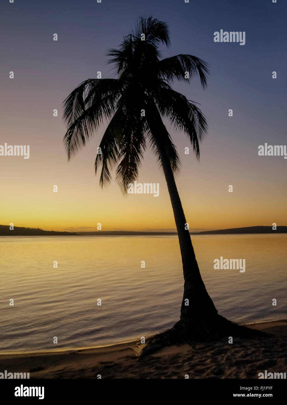 Sunset in the bay Mozambique Inhambane Southern Africa Stock Photo - Alamy