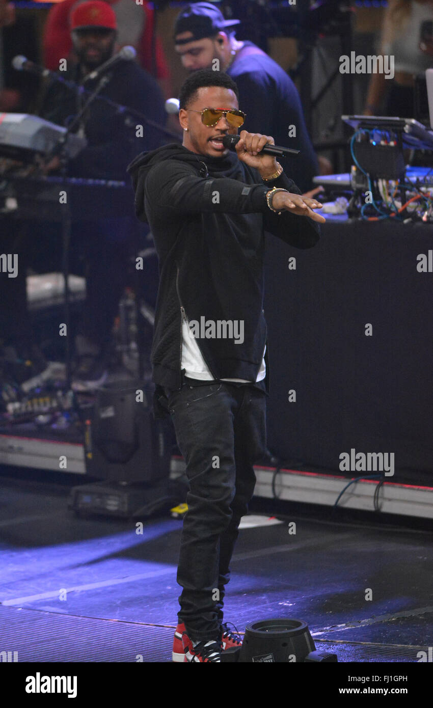 Las Vegas, Nevada, USA. 28th Feb, 2016. Singer Trey Songz delivers ...