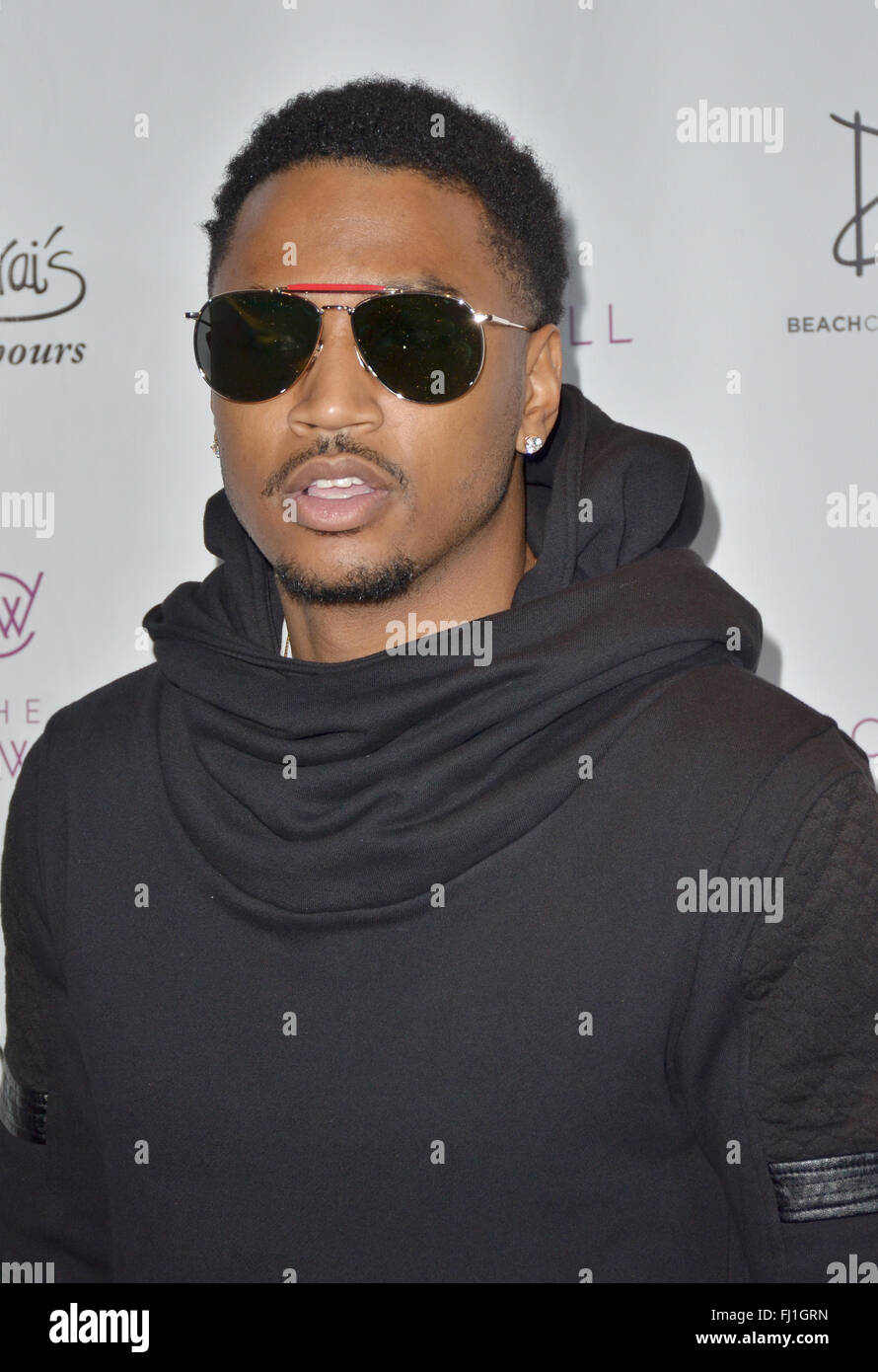 Las Vegas, Nevada, USA. 28th Feb, 2016. Singer Trey Songz delivers ...
