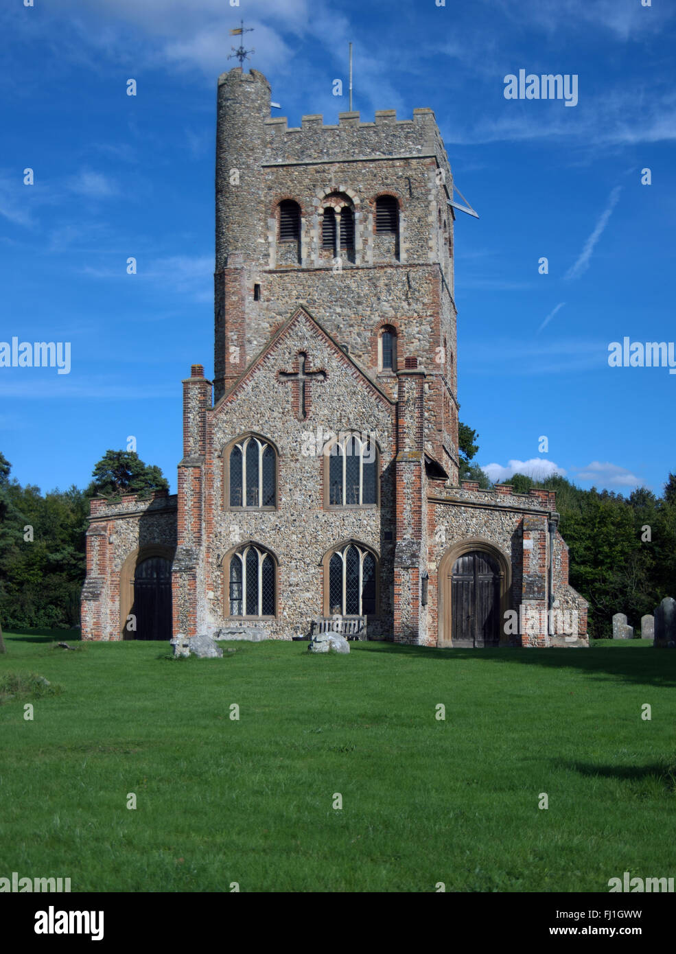 Great Tey, Essex, England, St Barnabus Church Stock Photo - Alamy