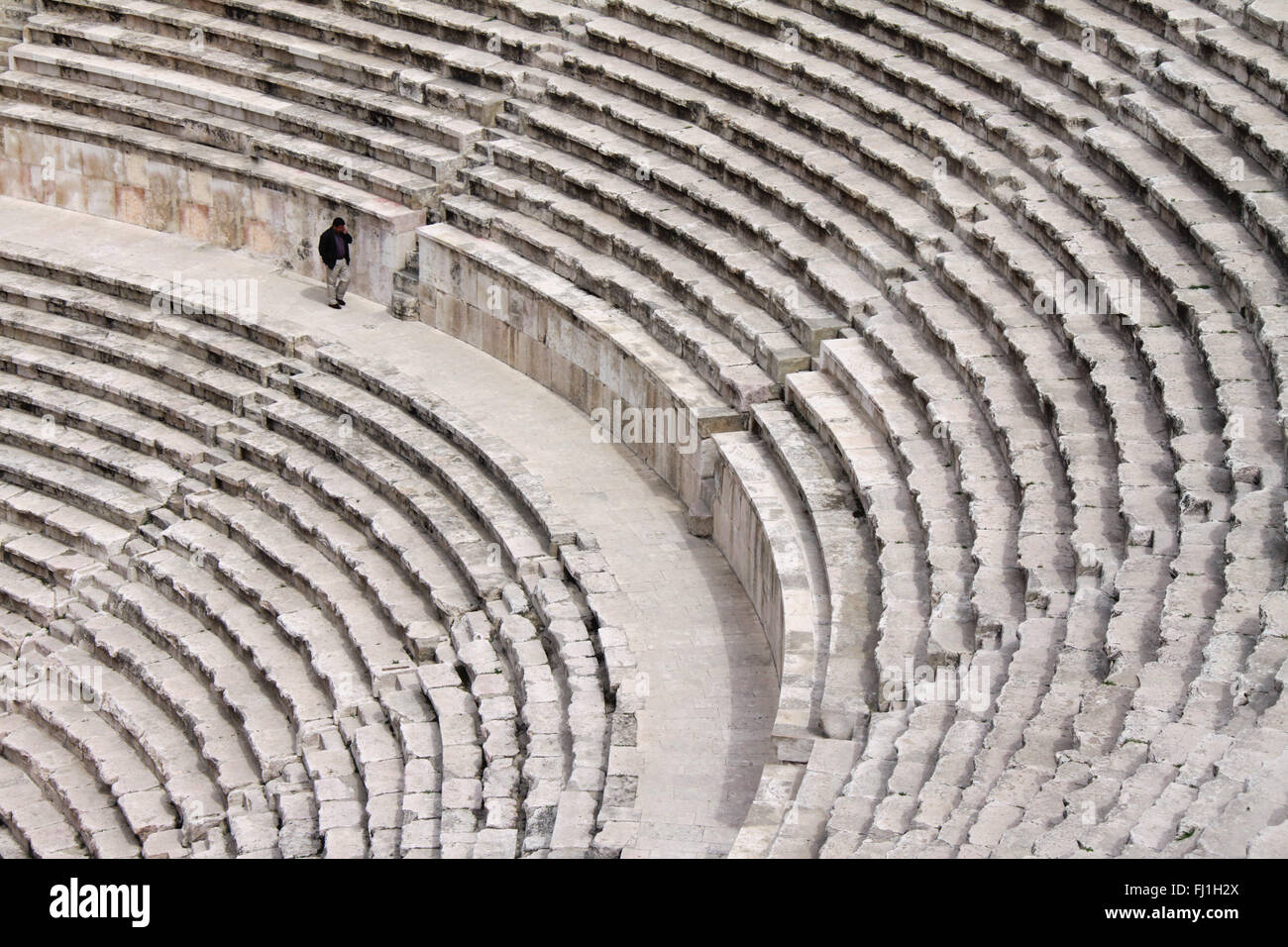 Amphitheater - Roman theater , Amman, Jordan Stock Photo - Alamy