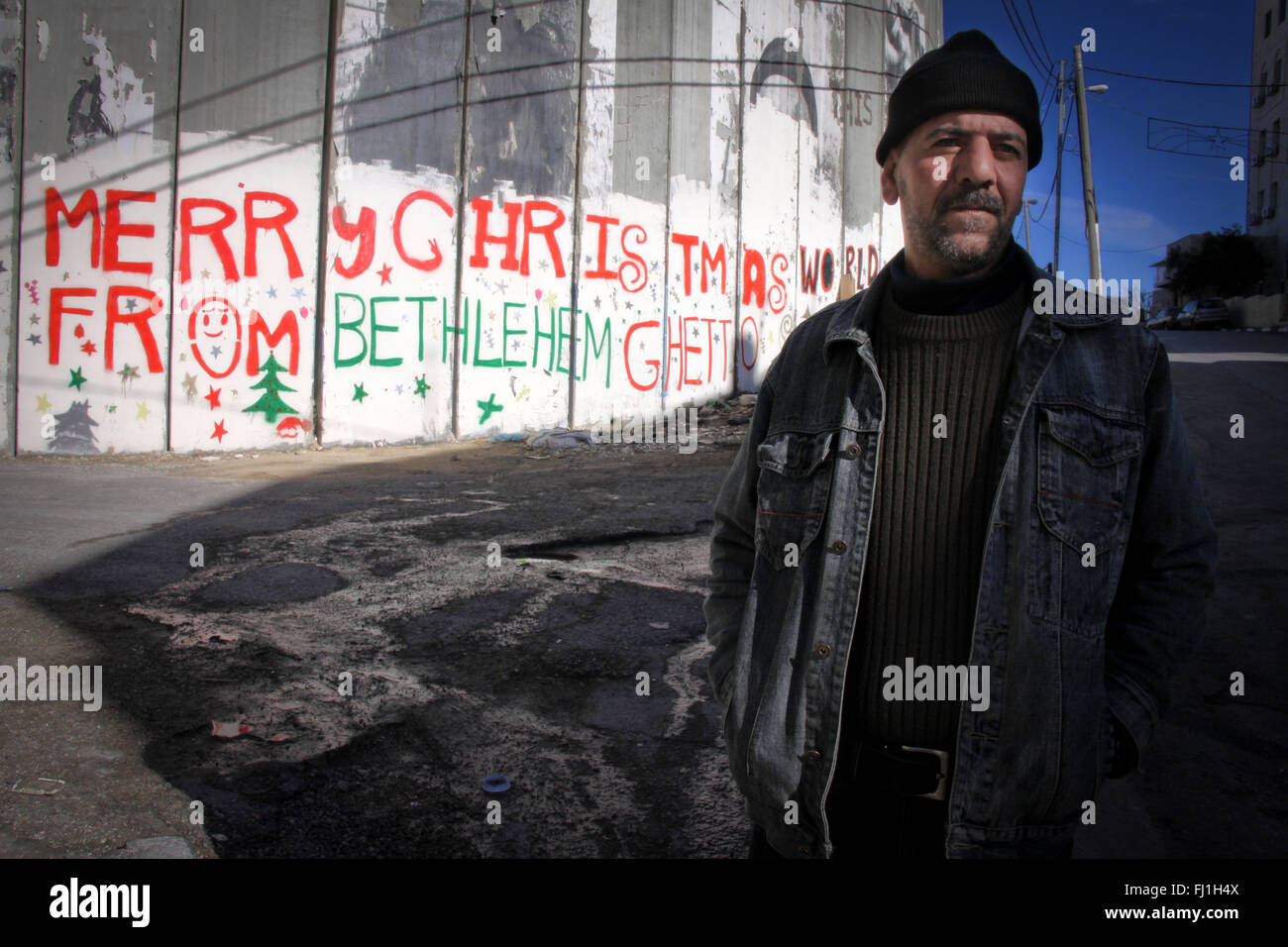 Palestine - Bethlehem checkpoint and occupation wall - palestinian ...