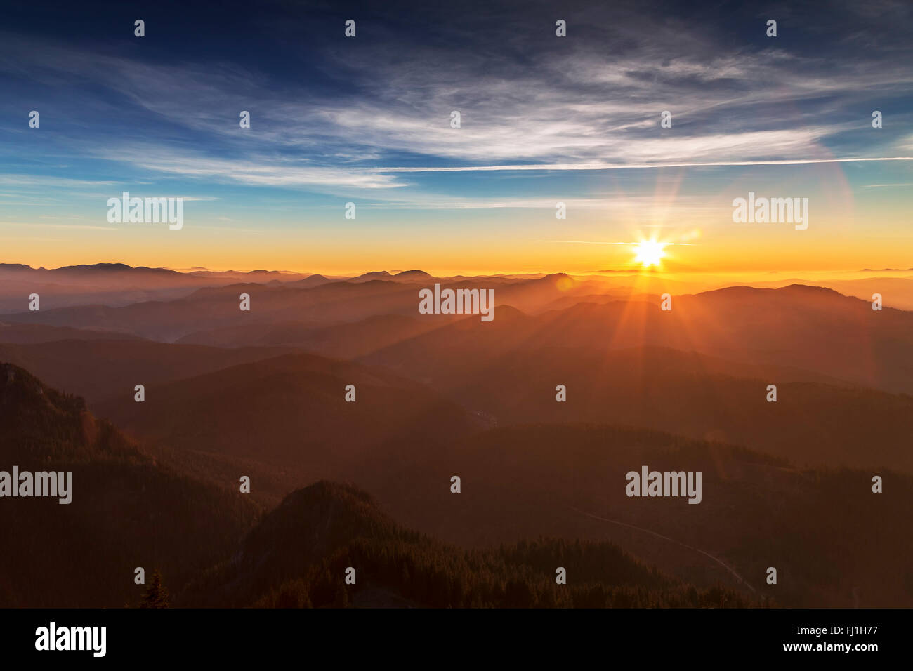 Beautiful mountain ridges landscape hi-res stock photography and images ...