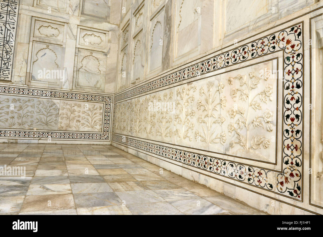 Inside Interior Taj Mahal Stock Photos & Inside Interior Taj Mahal ...