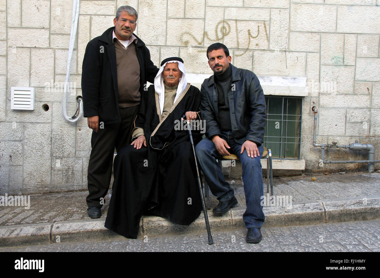 Men in Bethlehem, Palestine Stock Photo - Alamy