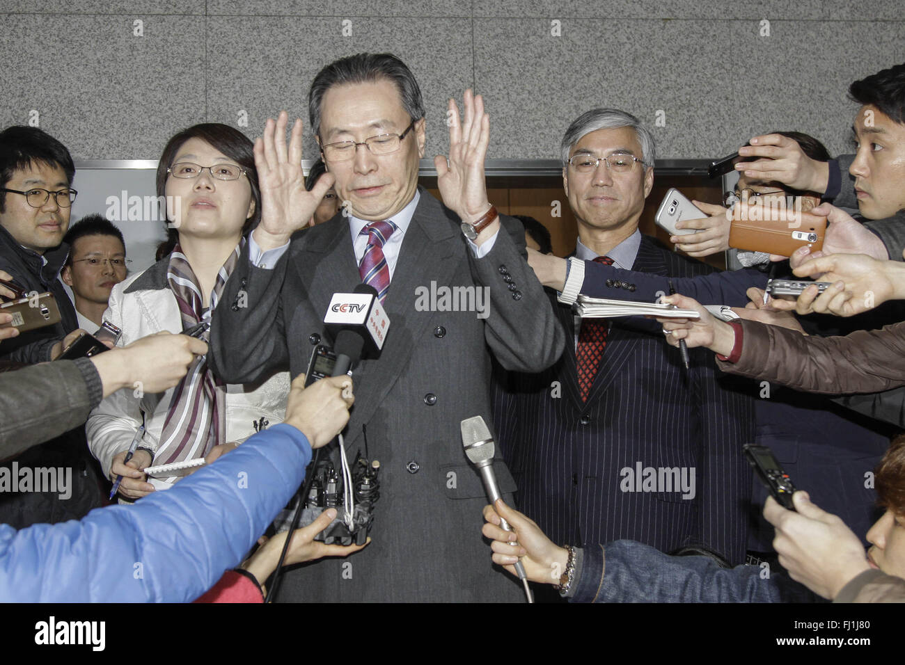 February 28, 2016 - Seoul, South Korea - China's chief nuclear envoy Wu ...