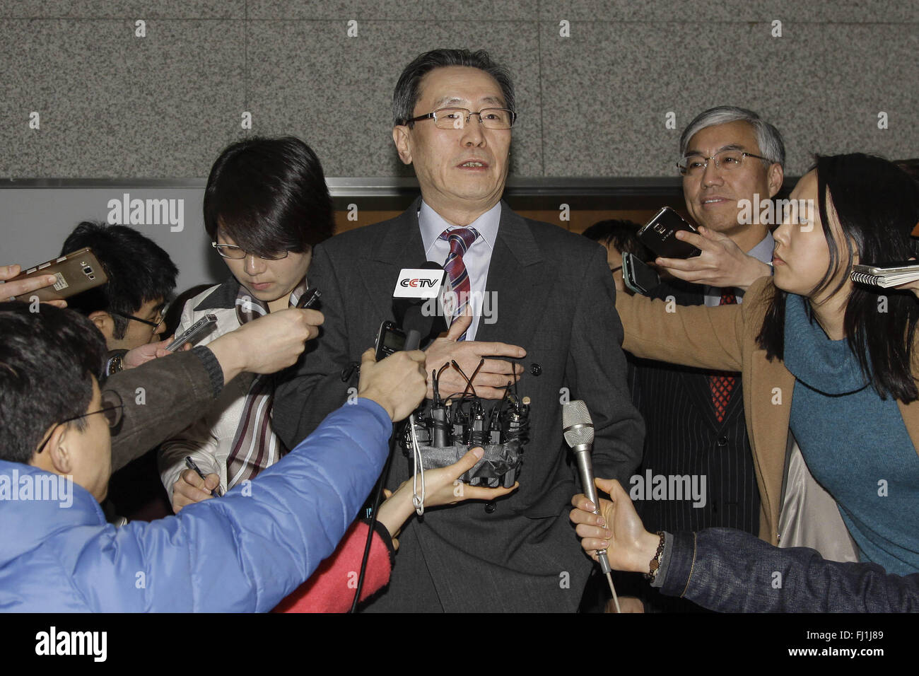 February 28, 2016 - Seoul, South Korea - China's chief nuclear envoy Wu ...