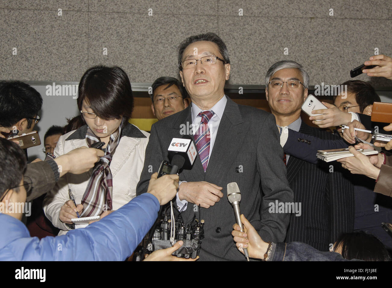 February 28, 2016 - Seoul, South Korea - China's chief nuclear envoy Wu ...